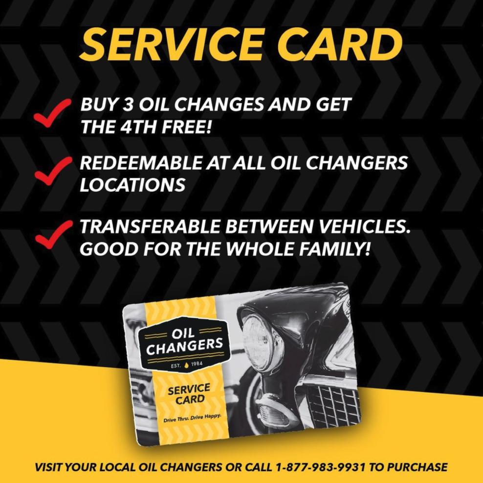 Oil Changers | Quick Oil Change - Our Every Day Discounts